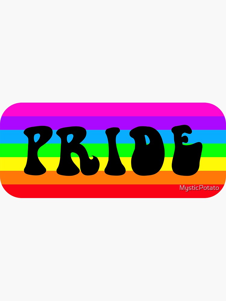 "HIPPIE PRIDE" Sticker by MysticPotato | Redbubble