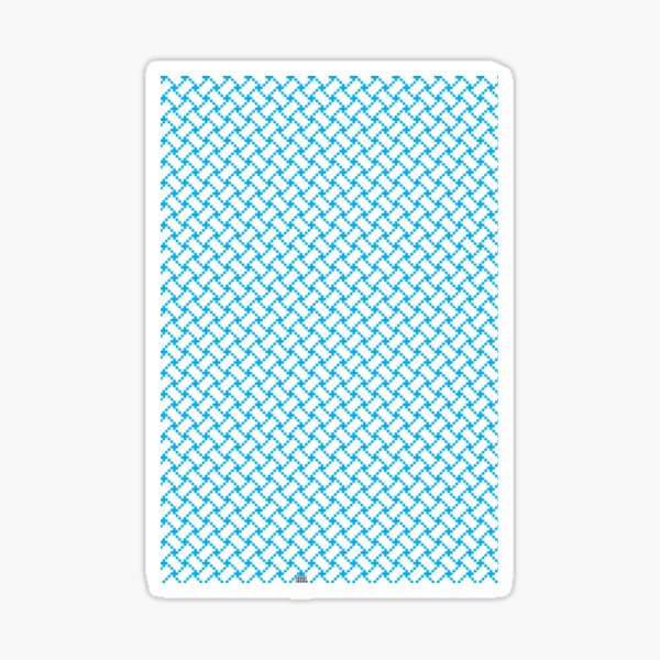 "Blue pixel line pattern" Sticker for Sale by typomeans | Redbubble