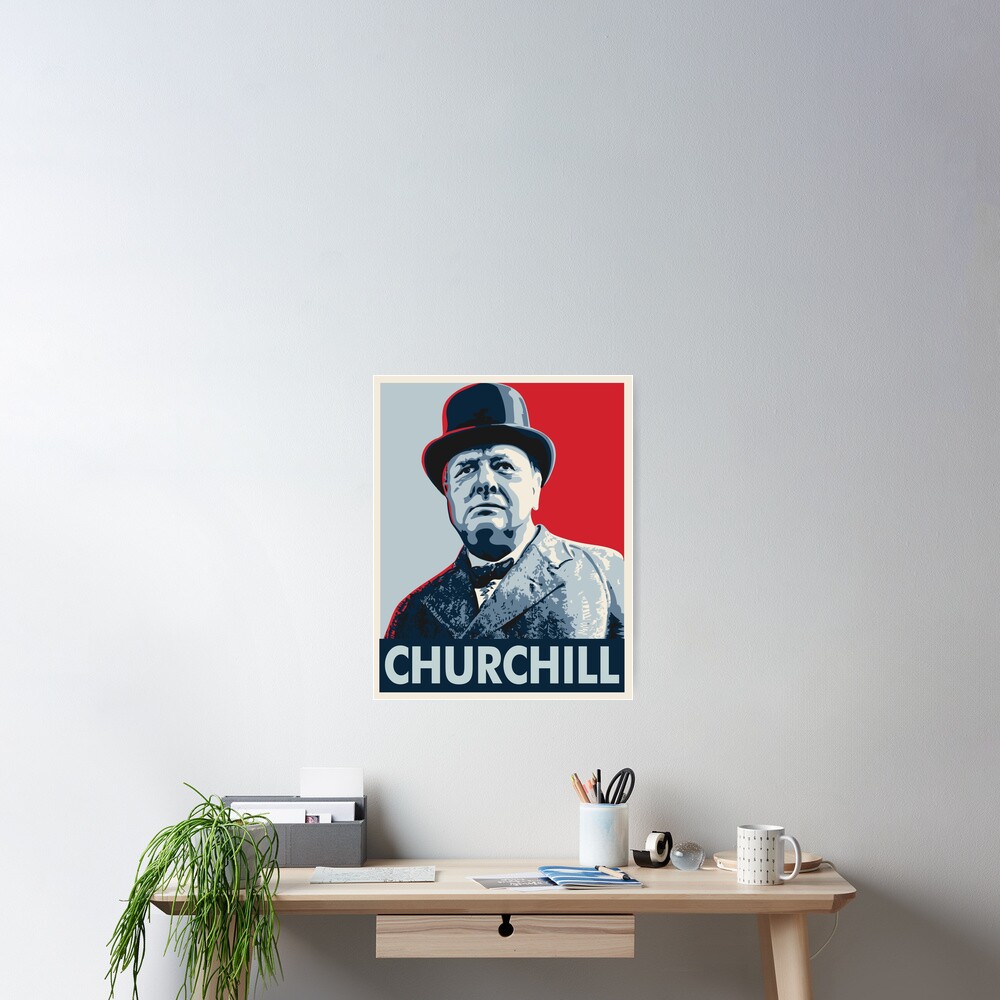 "Winston Churchill" Poster for Sale by rightposters | Redbubble