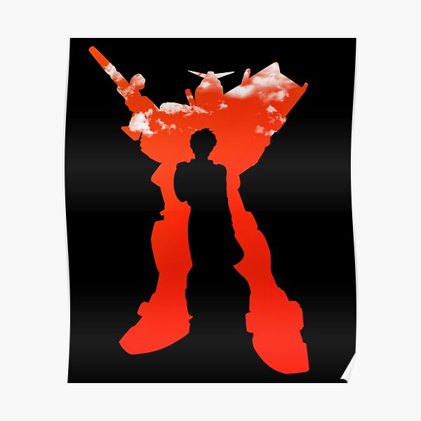 "Gundam RX 78-2 x Amuro Ray" Poster by Artsilhouette | Redbubble