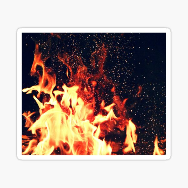 "Bonfire" Sticker for Sale by ImageEvolution | Redbubble