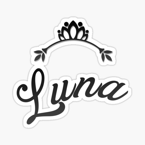 "Luna" Sticker for Sale by kattjona | Redbubble
