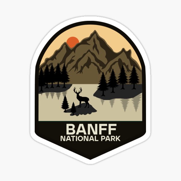 " Banff national park" Sticker for Sale by Us-nature | Redbubble
