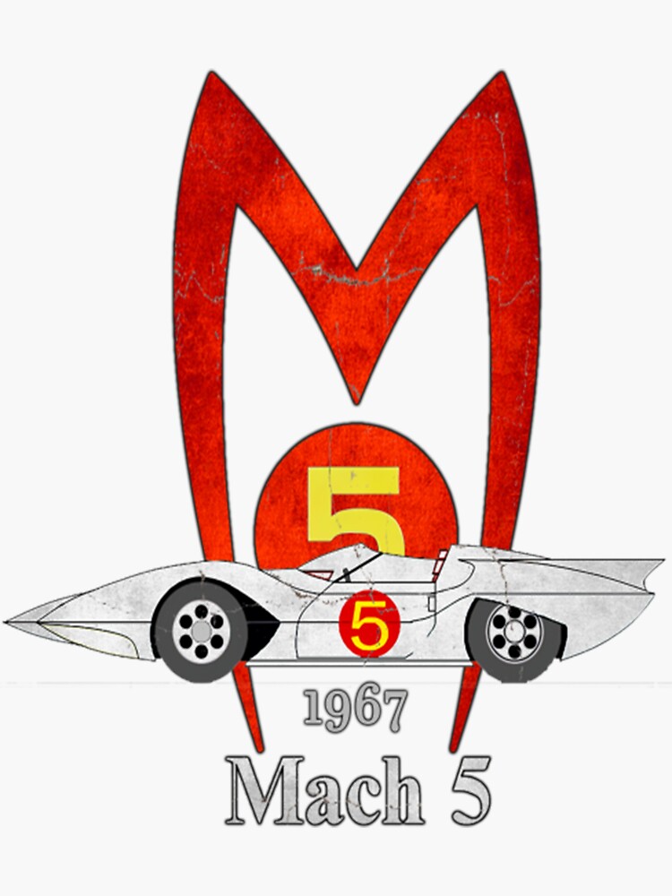 "Speed Racer T-ShirtMach 5 " Sticker for Sale by honghoaquan | Redbubble