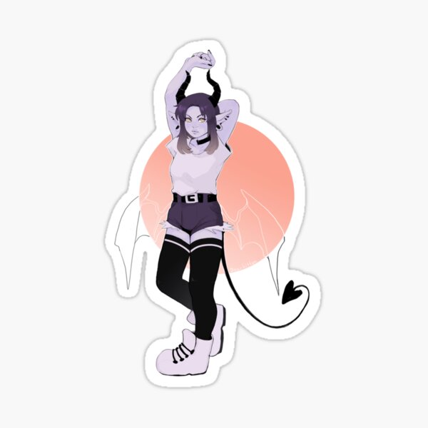 "Demon girl " Sticker by ISeeEuphoria2 | Redbubble