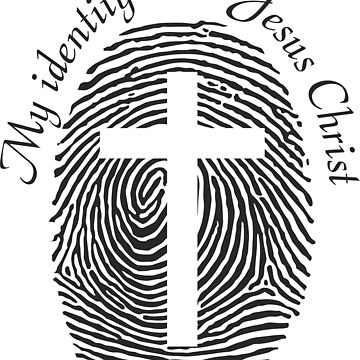 "Identity in Jesus Christ" Sticker for Sale by SaintGraphix | Redbubble