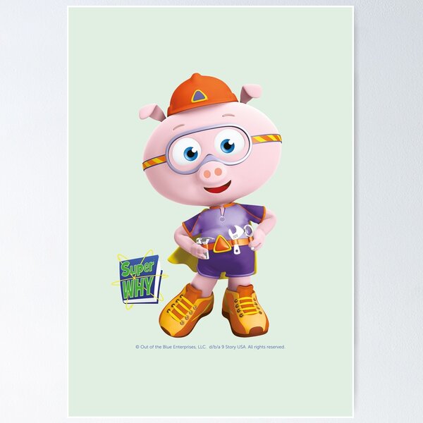 "Super Why! Littlest pig aka Alpha Pig" Poster for Sale by Eenig ...