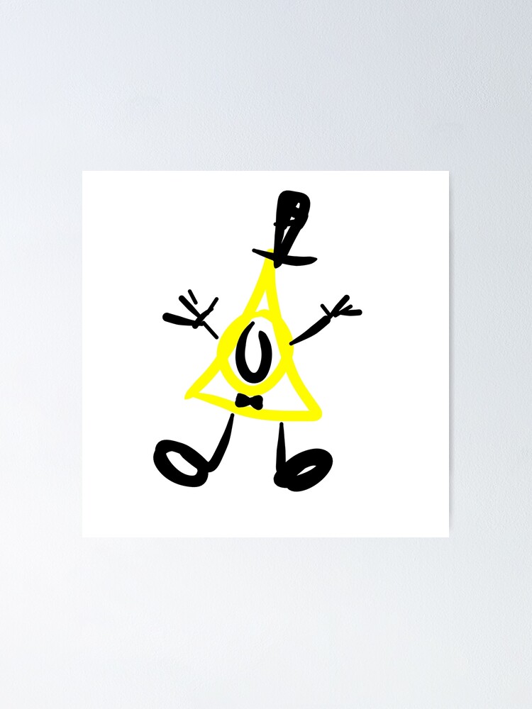 "Bill Cipher - Gravity Falls" Poster for Sale by Kyra-Lautier | Redbubble
