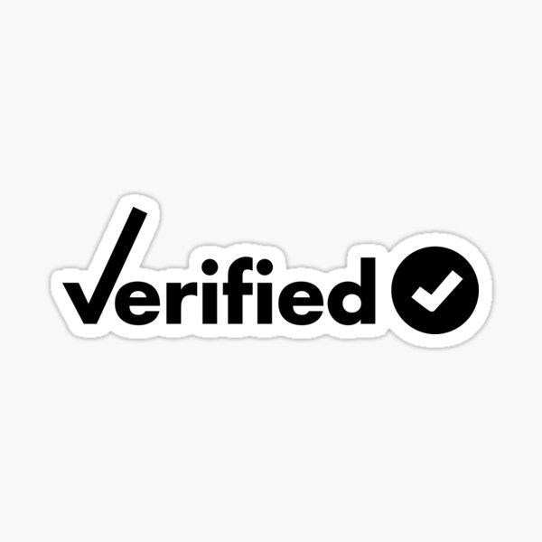 "verified" Sticker by thimiradesign | Redbubble