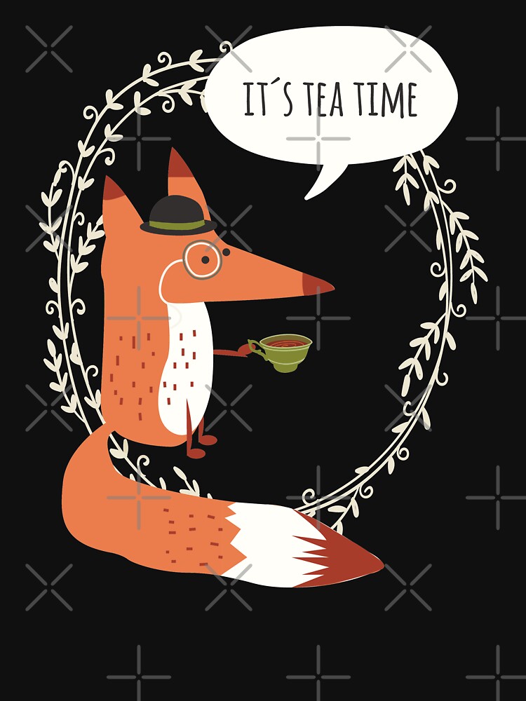 "Fox Tea drink" T-shirt for Sale by Aruangsatu | Redbubble | funny kids ...