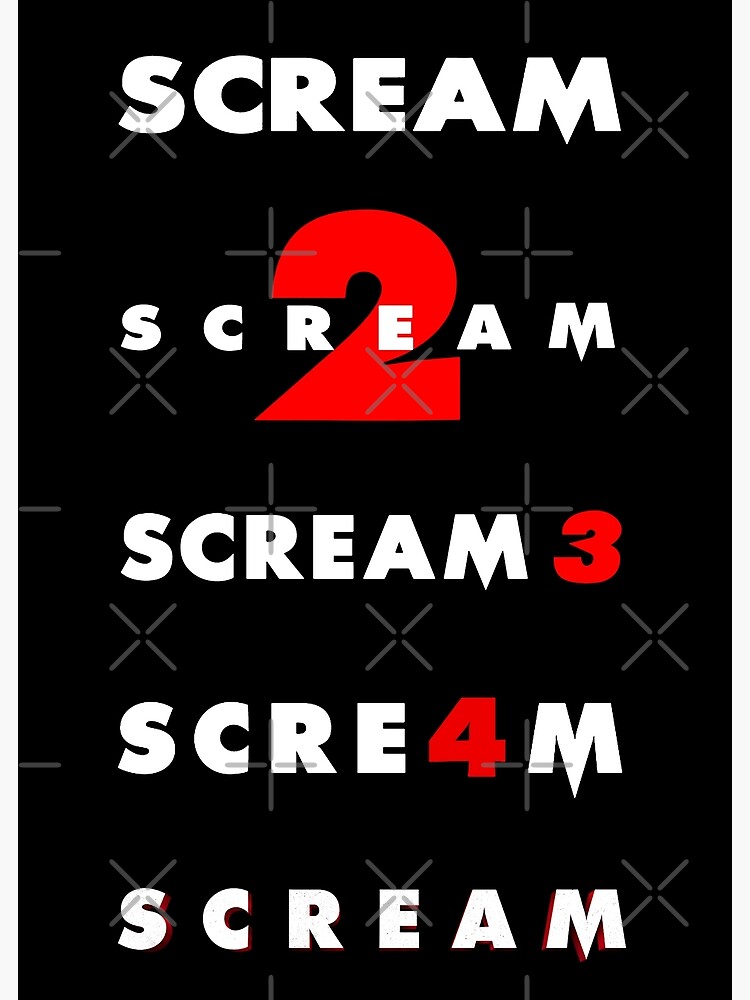 "Scream Movie Series Logos" Poster for Sale by ThatBenGuy23 | Redbubble