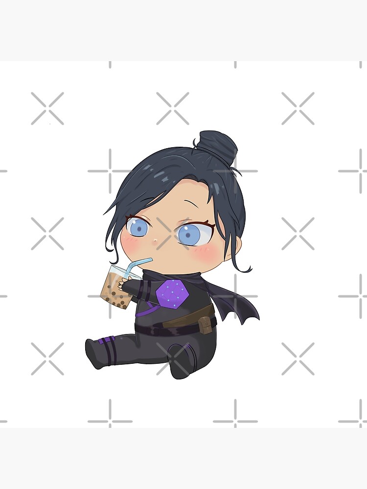 "Chibi Wraith Apex Drinking BoBa Tea" Photographic Print by ...