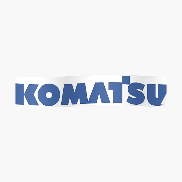 "Komatsu Equipment Merch" Poster by richardwboyd | Redbubble