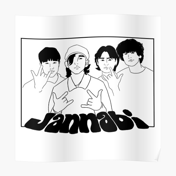 "JANNABI 잔나비" Poster by metanoiaaa | Redbubble
