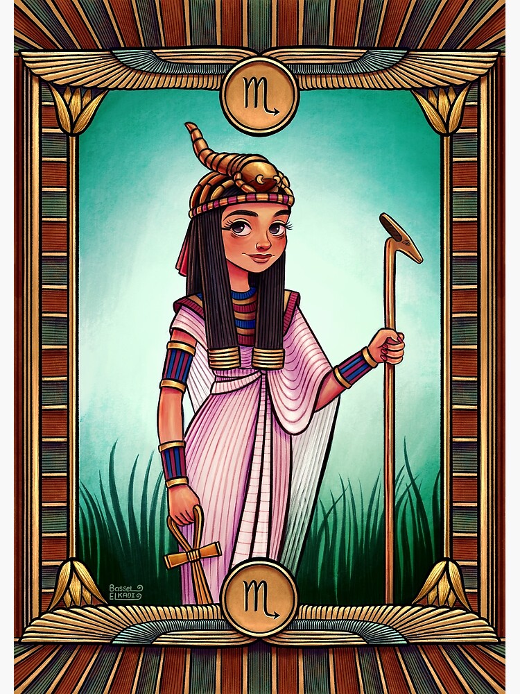 "SCORPIO Zodiac Sign Ancient Egypt Princess " Poster for Sale by bassel ...