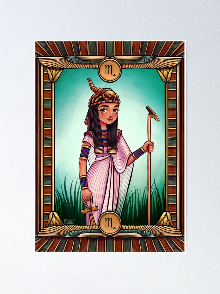 "SCORPIO Zodiac Sign Ancient Egypt Princess " Poster for Sale by bassel ...