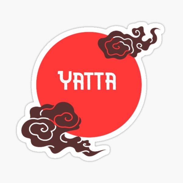"Yatta Red Symbol" Sticker by WeebJewel | Redbubble