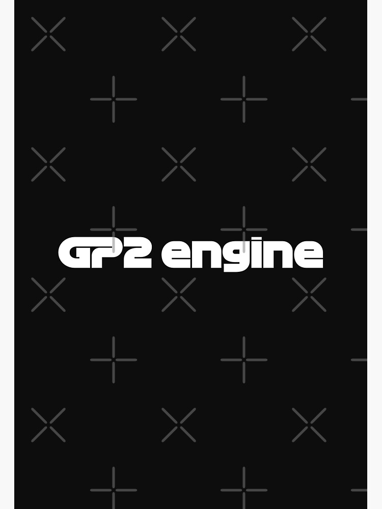 "GP2 engine in white" Poster for Sale by F440 | Redbubble