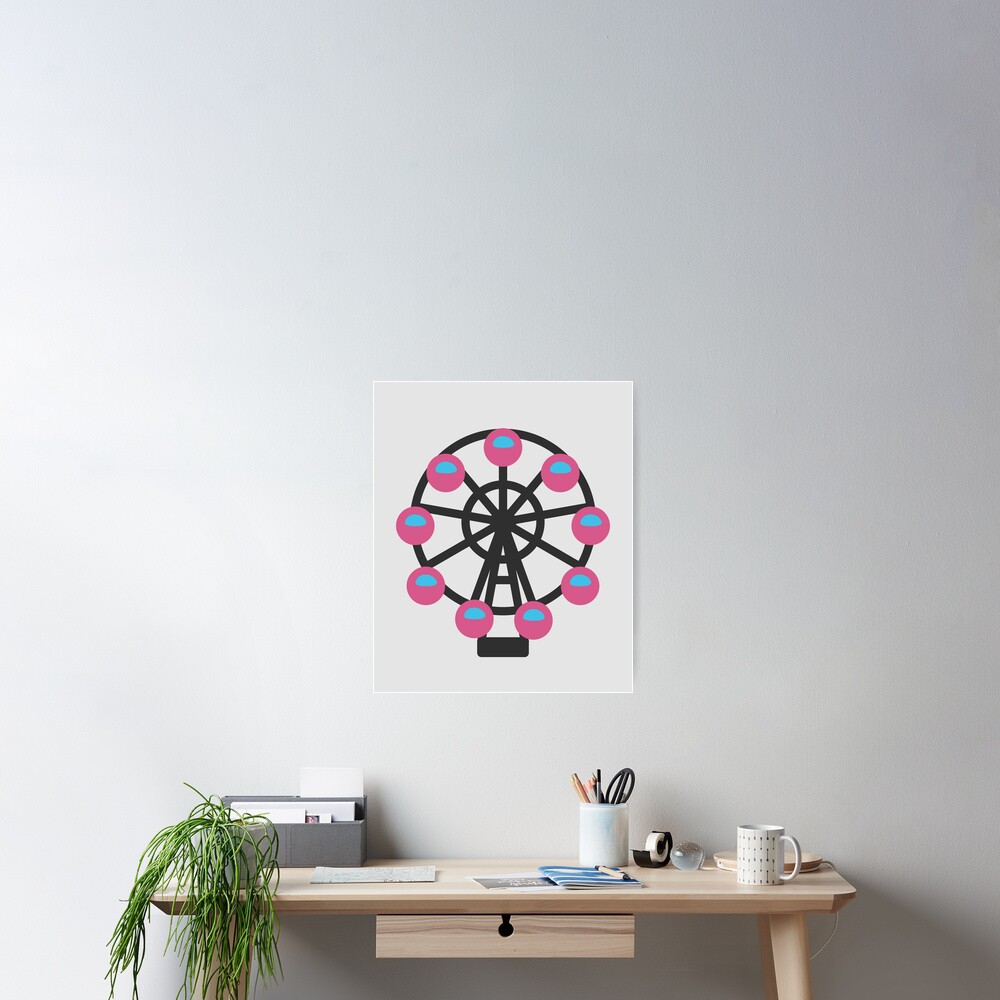 " Ferris Wheel Big Wheel Fairground Observation Wheel Gift " Poster for ...