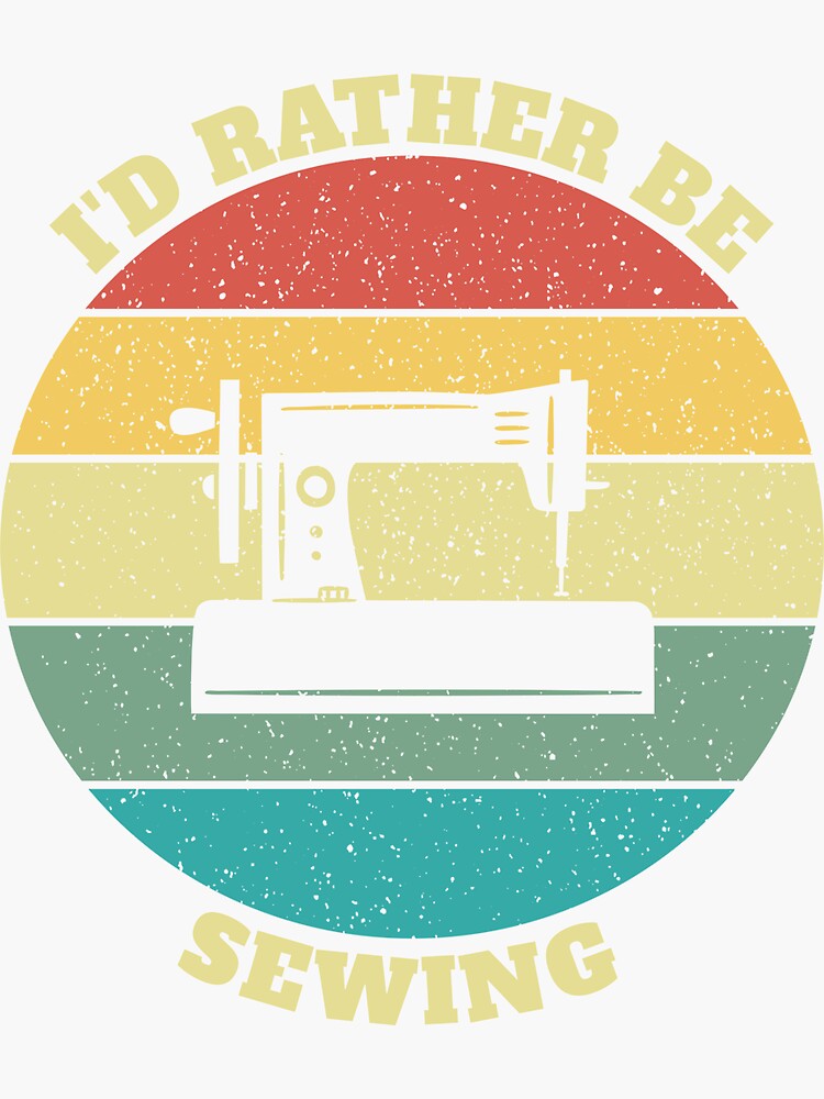 "Funny Cut Pin Sew Repeat" Sticker for Sale by Salvadax | Redbubble