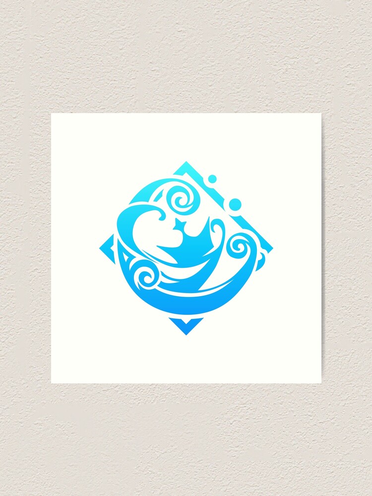 "Genshin Impact Eula Emblem" Art Print for Sale by GachaSlave | Redbubble