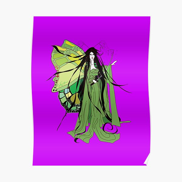 "Green butterfly" Poster by InfinitePathArt | Redbubble