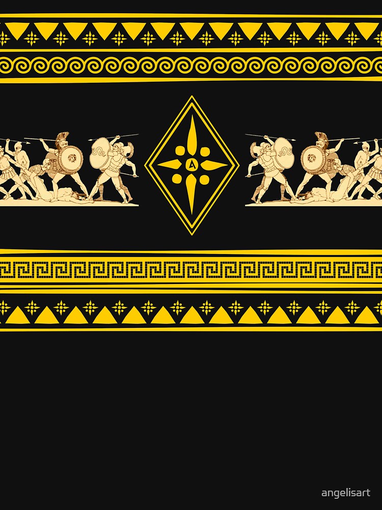 "Kalos ancient Greece original design brown yellow edition" T-shirt for ...