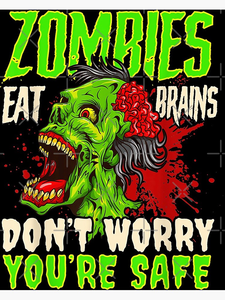 Zombie Eating Brains Art