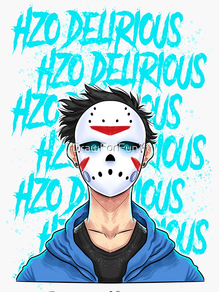 "H20 Delirious fan art" Sticker for Sale by DrawForFunYt | Redbubble
