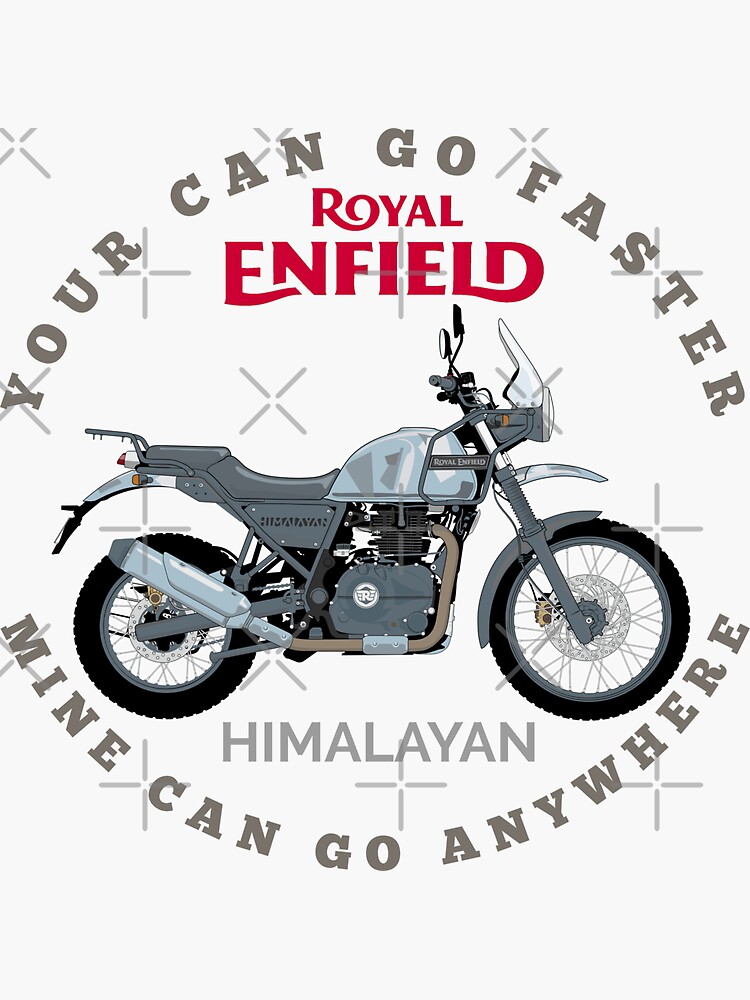 "Royal Enfield Himalayan designs " Sticker for Sale by Abhi-shree007 ...