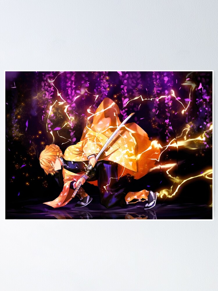 "Zenitsu Kimetsu no Yaiba" Poster by TrpInc | Redbubble