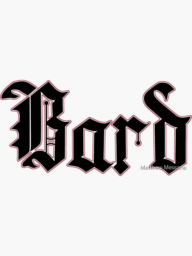 "Bard Class - Blackletter" Sticker for Sale by Matthew-Messana | Redbubble
