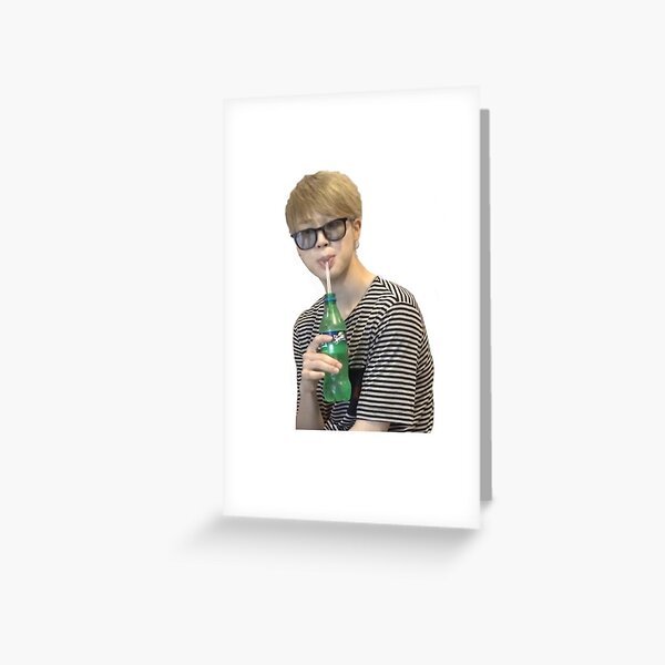 "Jimin Sprite Meme" Greeting Card by ellah1 | Redbubble