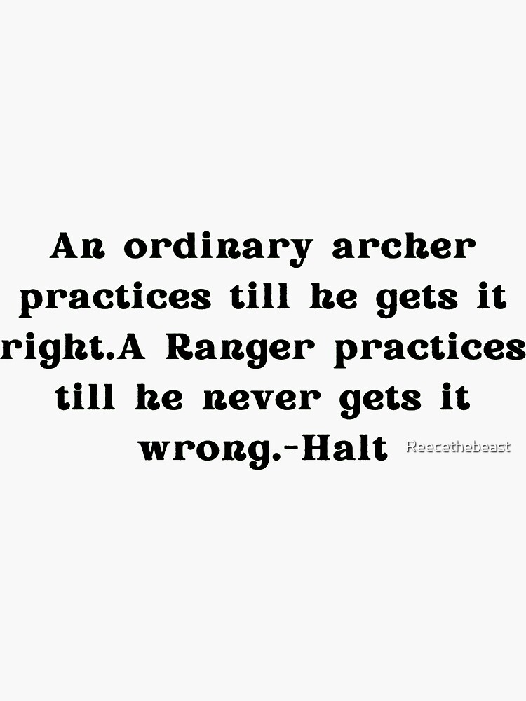 Ranger Quotes