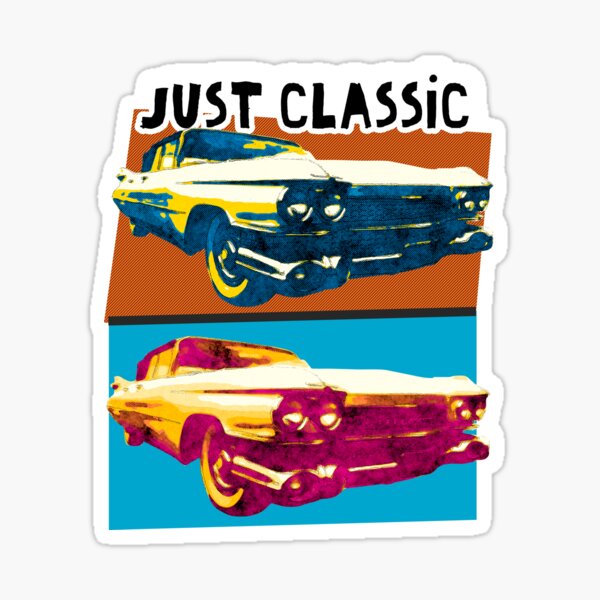 "Just a Classic - Cadillac" Sticker by tudodemotos | Redbubble