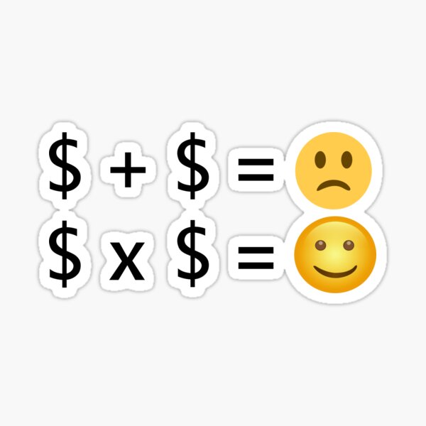 "Money Multiplier" Sticker by KraigHoward | Redbubble