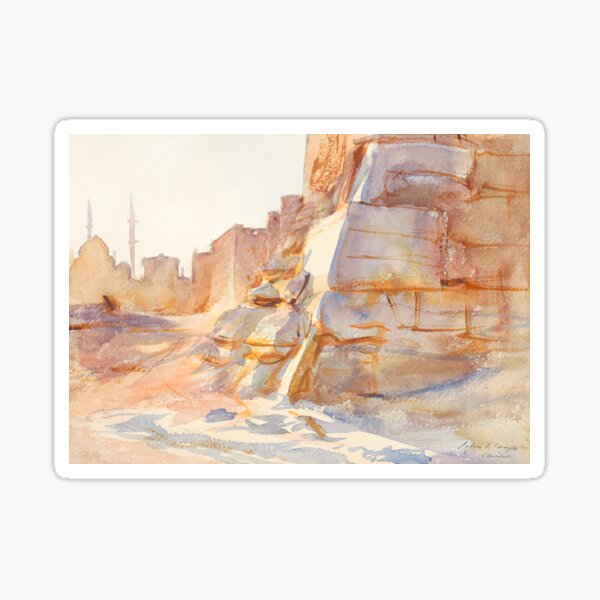 "Cairo (ca. 1891) by John Singer Sargent" Sticker by Designedbysm ...