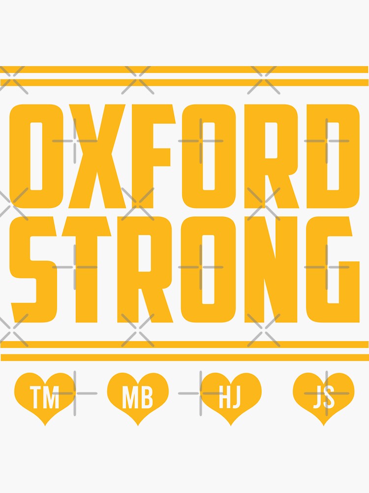 "Oxford Strong #OxfordStrong Pray for Oxford High School " Sticker for ...