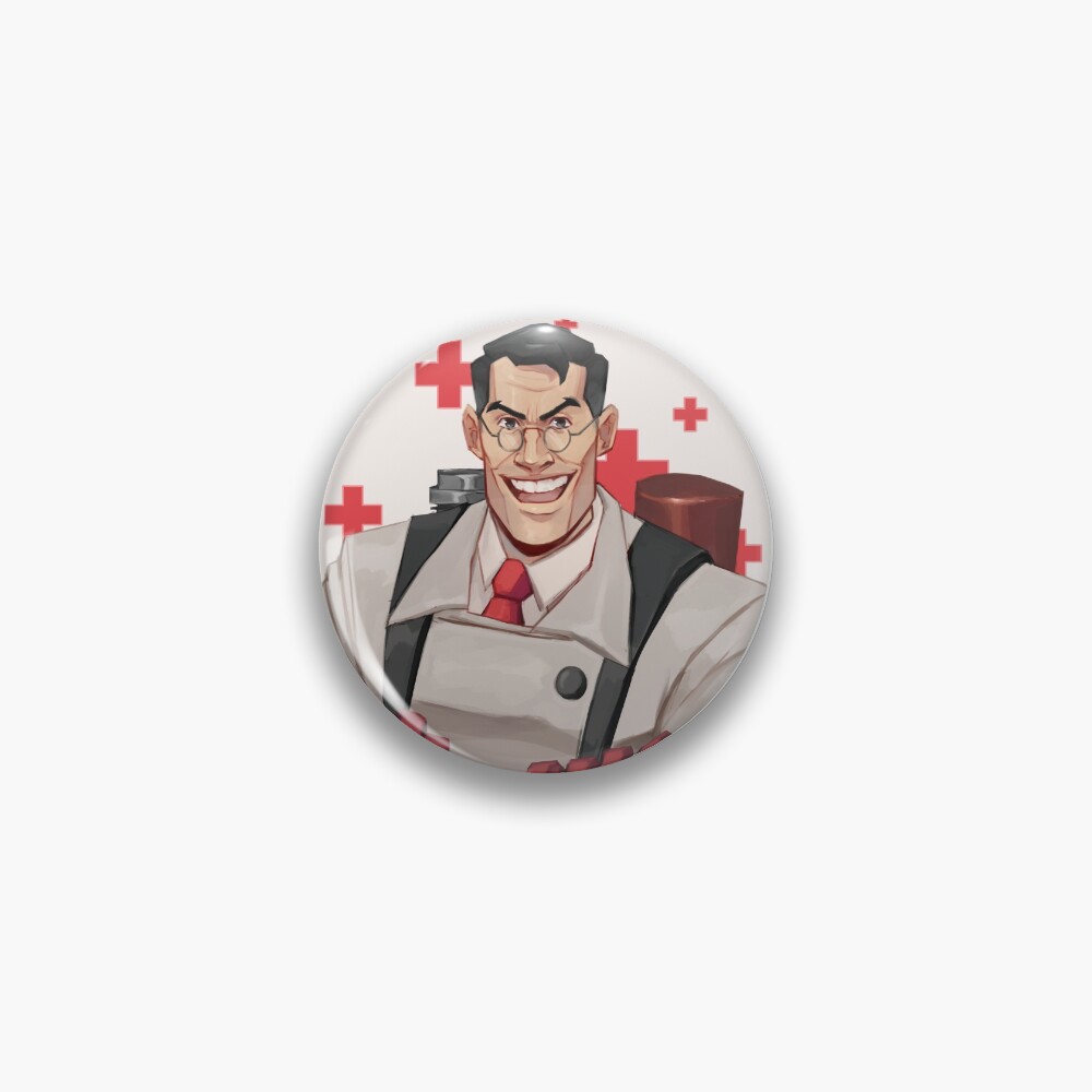 "Red tf2 Medic" Sticker for Sale by thesmithshow | Redbubble