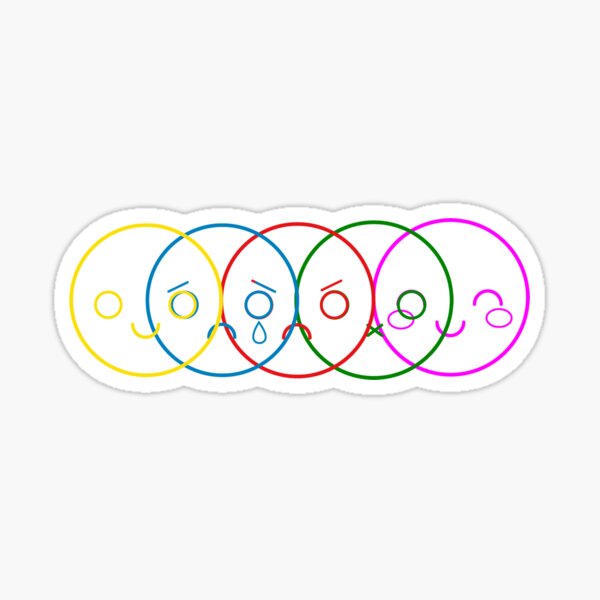 "Emoji spectrum" Sticker by Hoylus | Redbubble