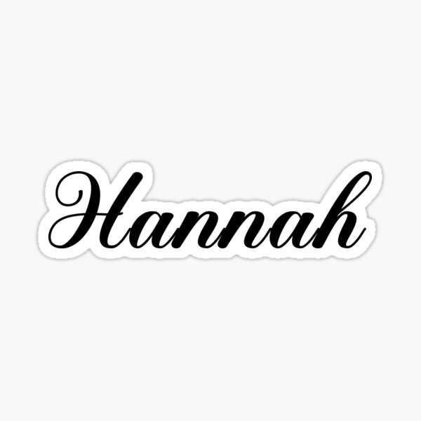 Hannah Name Tag