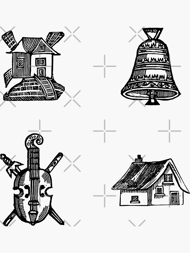 "Vintage Victorian style engraving" Sticker by LazyOracle | Redbubble