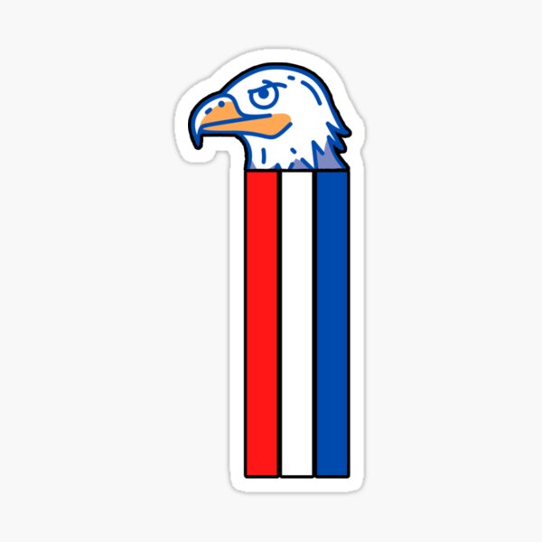"Red White and Blue Eagle" Sticker for Sale by Solsunx | Redbubble