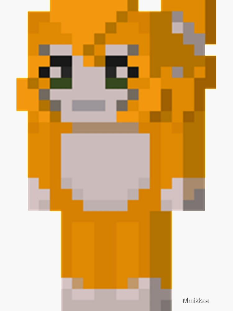 "Stampy pixel art chibi" Sticker for Sale by Mmikkaa | Redbubble