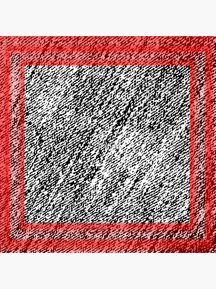 " Black-White-Red Squares jeans by Iritof" Sticker for Sale by iritof ...