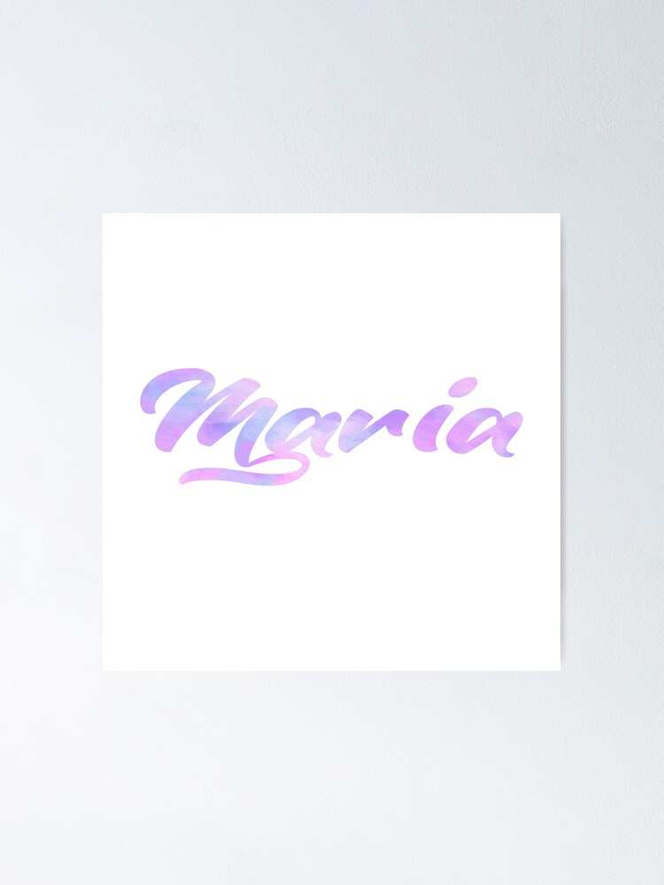 "Maria - Aesthetic Name Colorful Style" Poster for Sale by ...