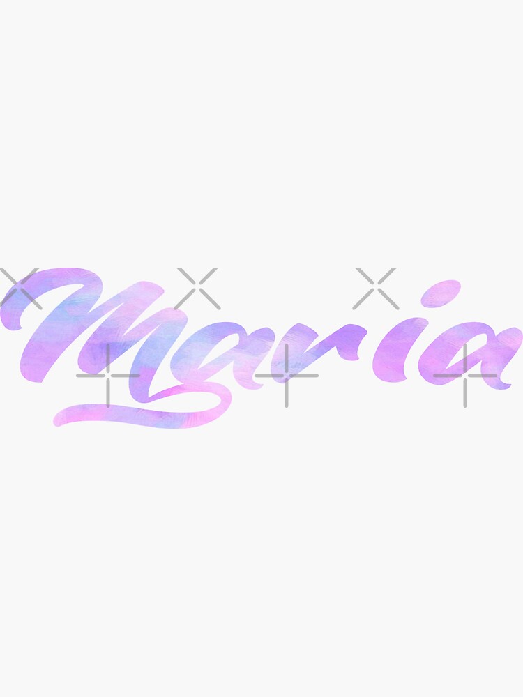 "Maria - Aesthetic Name Colorful Style" Sticker for Sale by ...