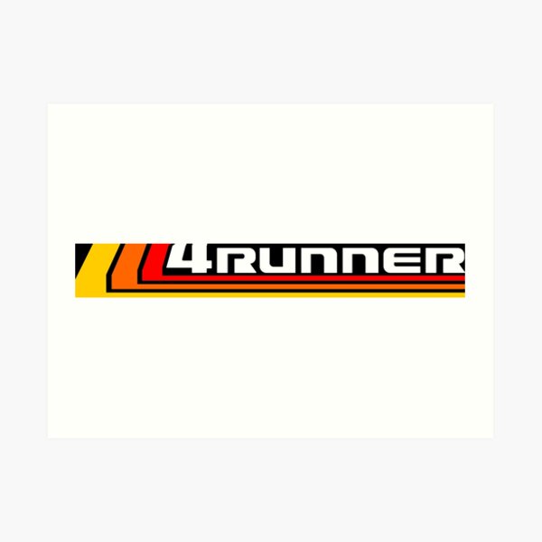 "4 Runner heritage logo" Art Print for Sale by FlatSixGraphics | Redbubble