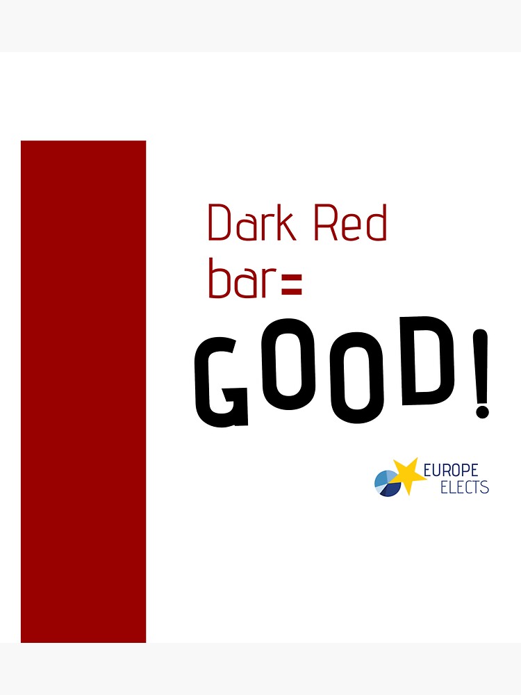 "Dark Red bar GOOD!" Sticker for Sale by EuropeElects | Redbubble