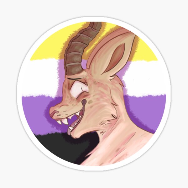"Beastars Melon/Meron Headshot Non Binary" Sticker for Sale by ...